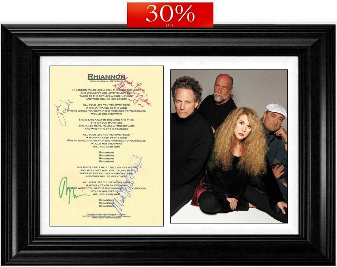 Fleetwood Mac - Rock Legends - Rare Full Band - Genuine Signed ...