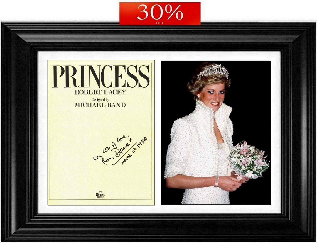 Princess Diana 1961-1997 Royalty Genuine Hand Signed Autograph COA - Etsy