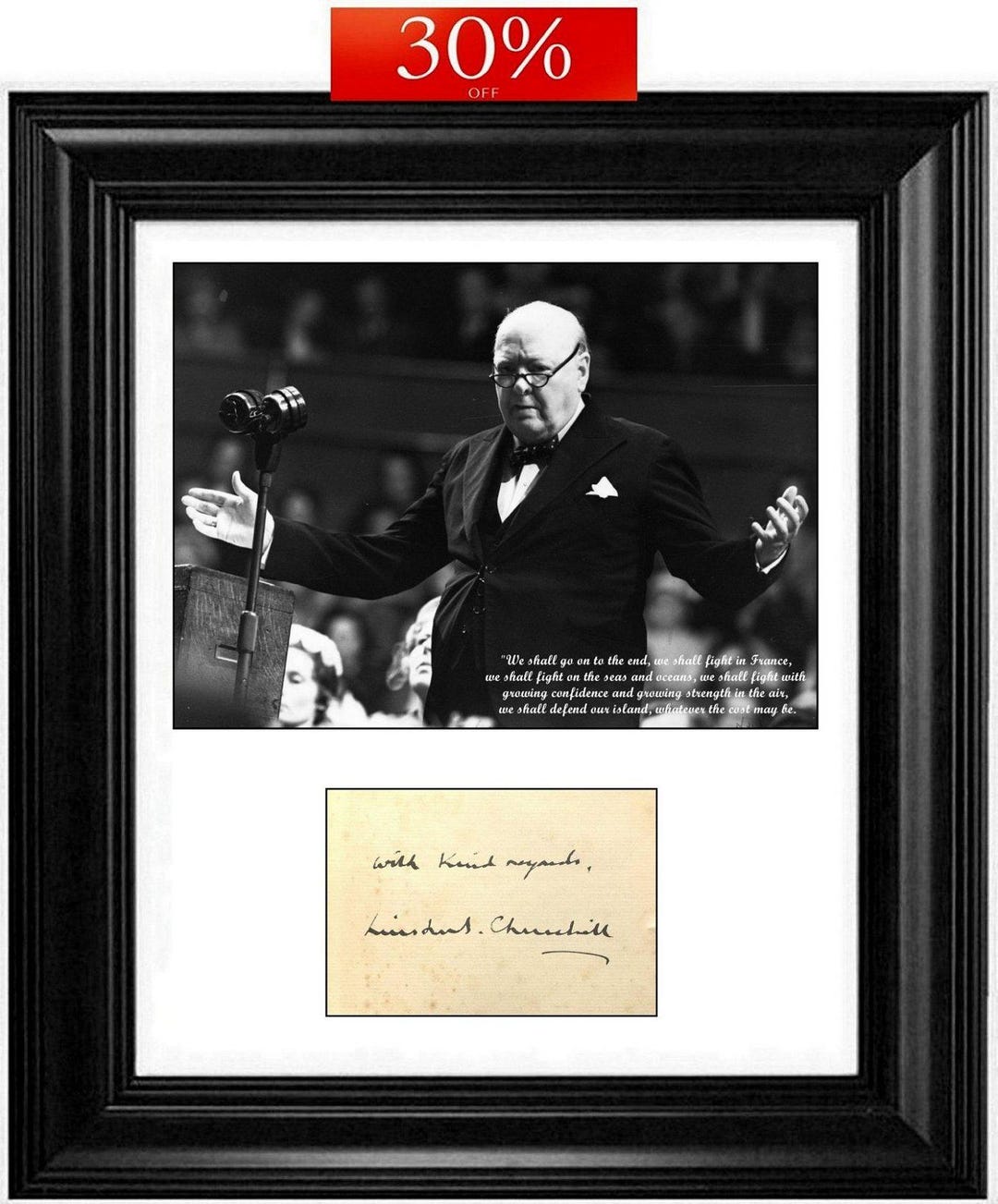 Winston Churchill 1874-1965 Legend of History Genuine Hand Signed ...