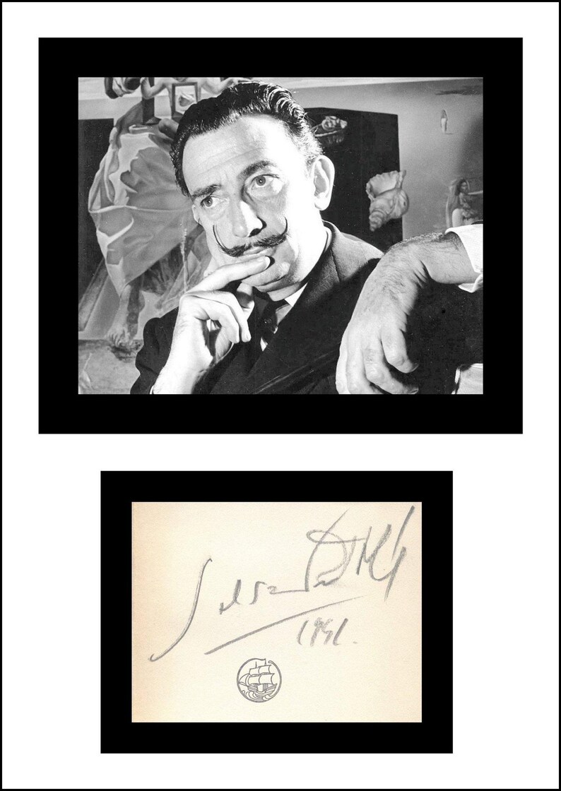 Salvador Dali (1904-1989) - Legendary Artist - Genuine Hand Signed ...