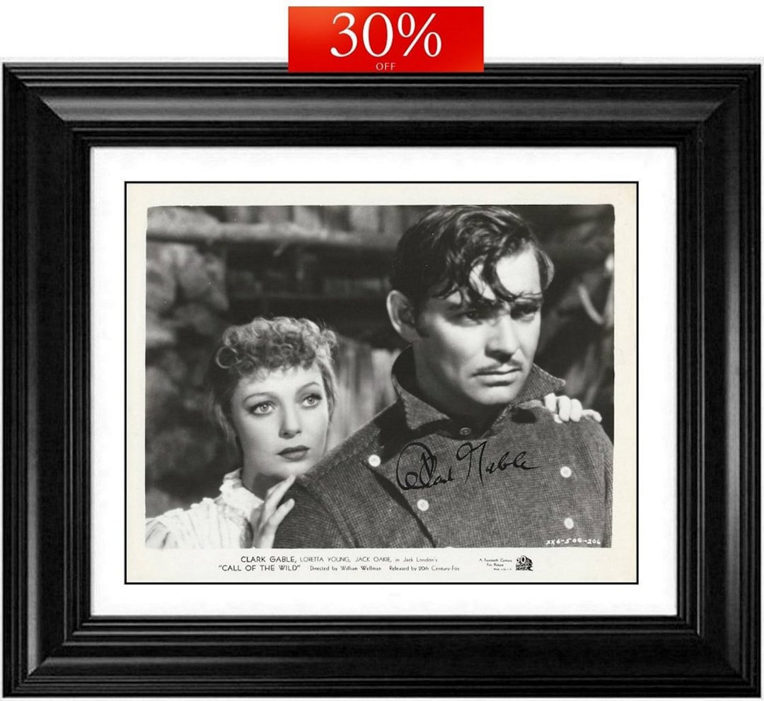 Clark Gable 1901-1960 Movie Legend Genuine Signed Autograph COA - Etsy
