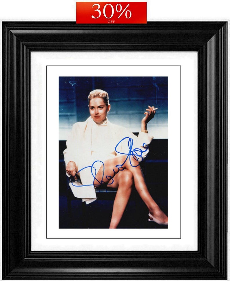Sharon Stone - Basic Instinct - Genuine Hand Signed Autograph + COA - Etsy