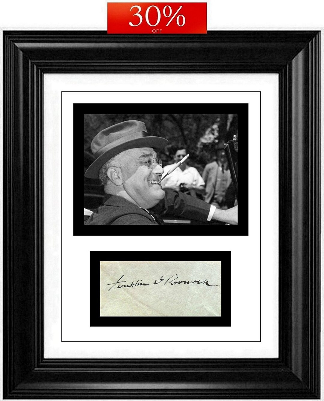 Franklin D Roosevelt 1882-1945 American President Genuine Hand Signed ...
