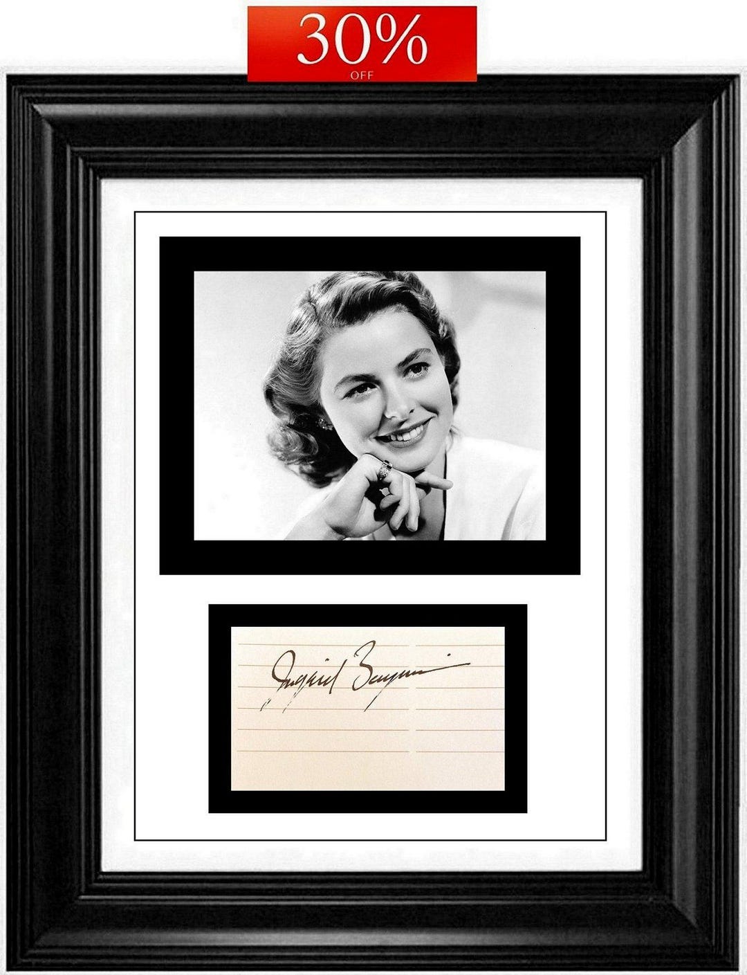 Ingrid Bergman (1915-1982) - Casablanca - Genuine Hand Signed Autograph ...