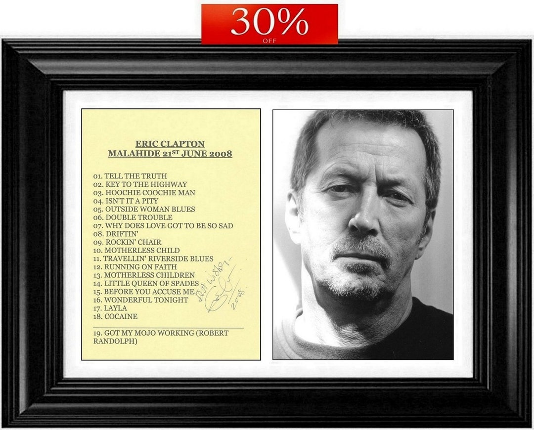Eric Clapton - Rock Guitar Legend - Genuine Hand Signed Autograph + COA ...