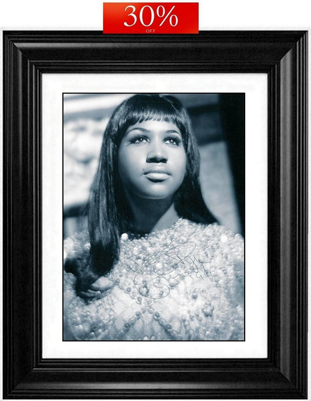 Aretha Franklin (1942-2018) - Soul Music Legend - Genuine Hand Signed ...