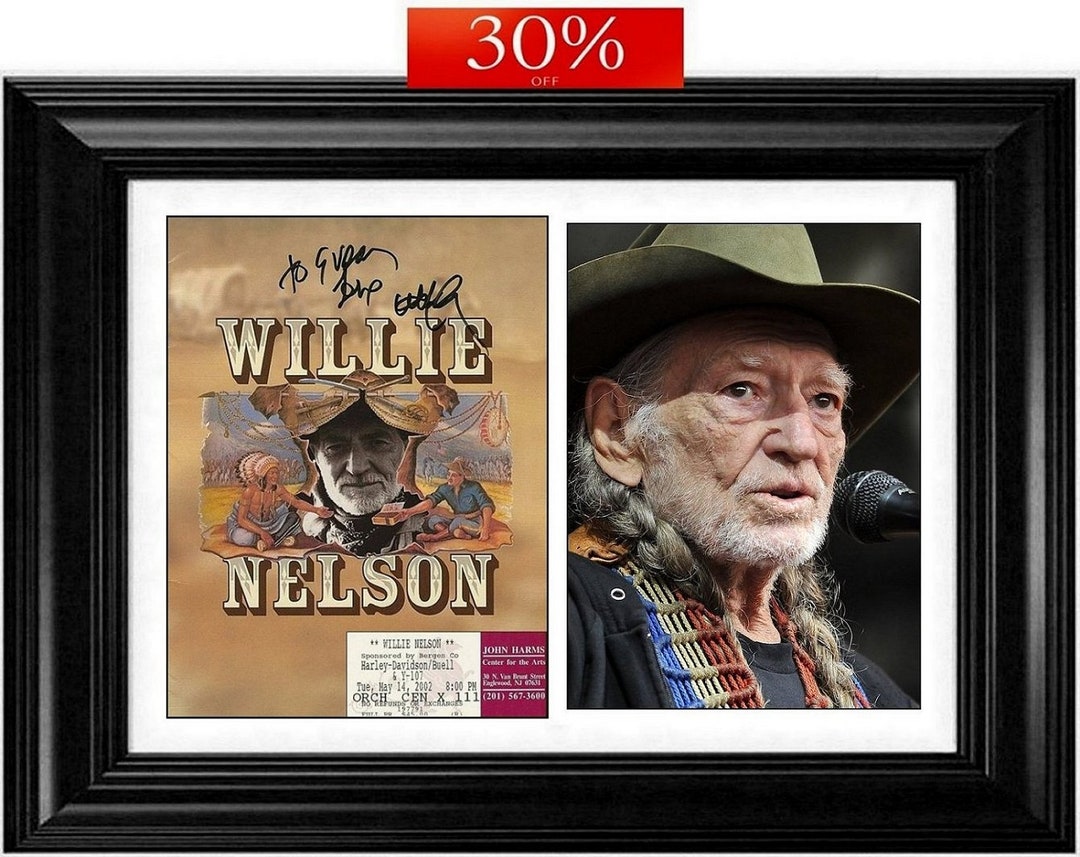 Willie Nelson - Music Legend - Genuine Hand Signed Autograph + COA - Etsy