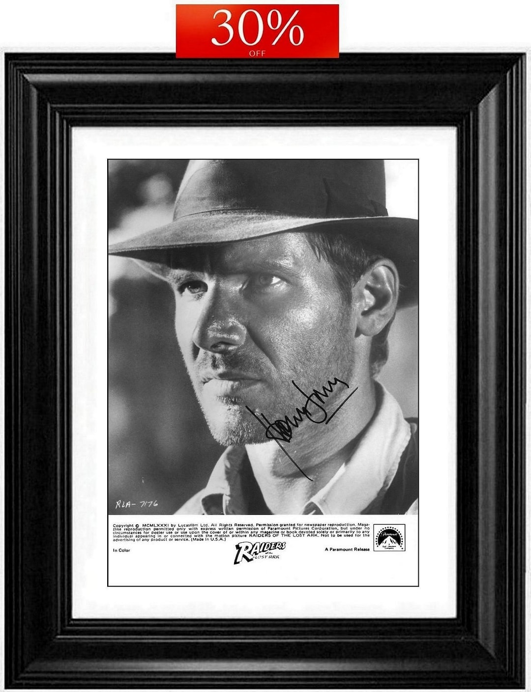 Harrison Ford Indiana Jones Genuine Hand Signed Autograph COA - Etsy