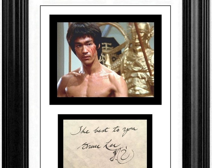 Bruce Lee 1940-1973 Enter the Dragon Movie Legend Genuine Hand Signed ...