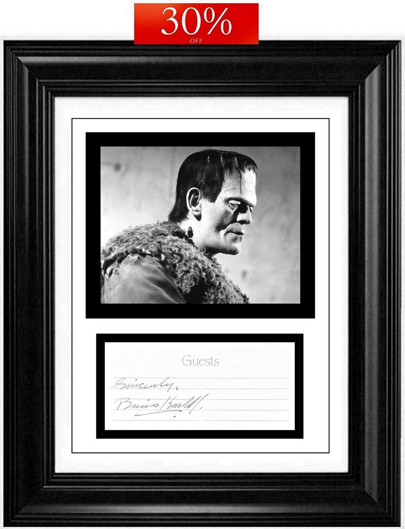 Boris Karloff 1887-1969 Horror Movie Legend Genuine Hand Signed ...