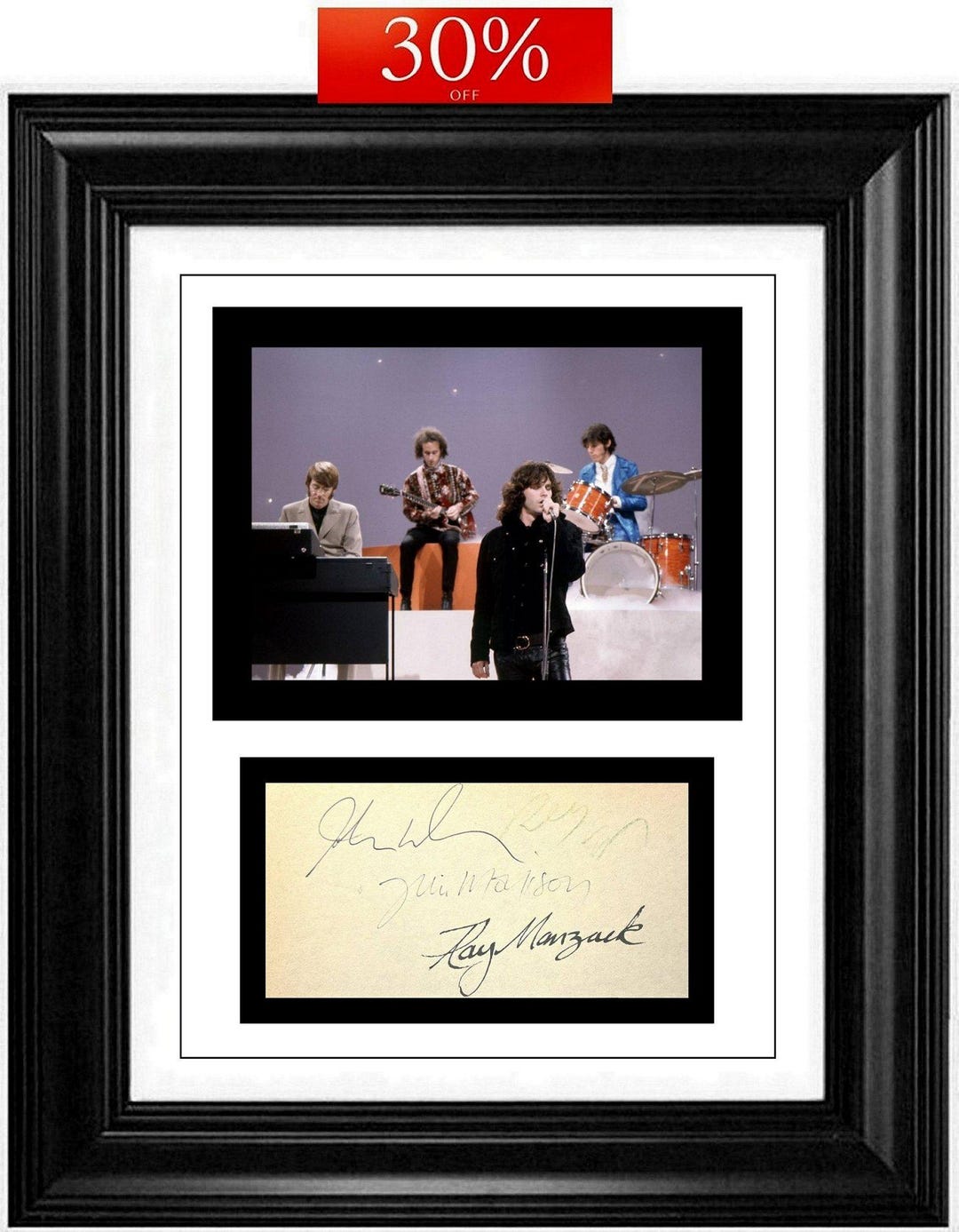 The Doors - Rare - Full Band - Jim Morrison - Genuine Hand Signed ...