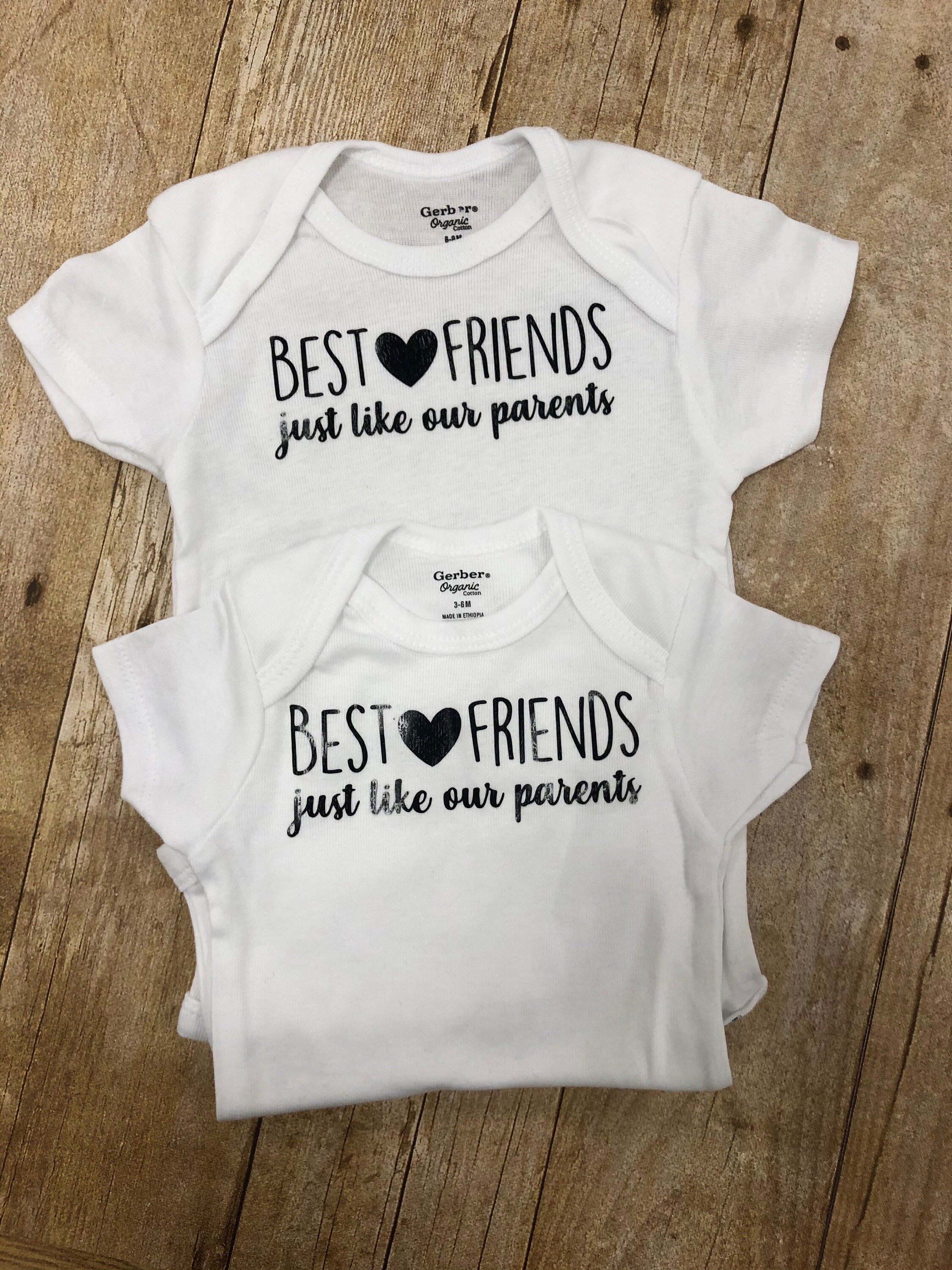 SET 2 of Best Friend Onesies Best Friends Just Like Our - Etsy UK