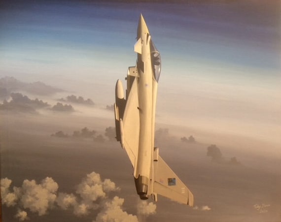 PRINT of Eurofighter Typhoon Oil Painting - Etsy