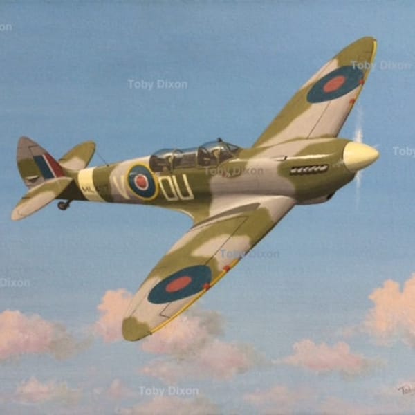 Spitfire Painting - Etsy