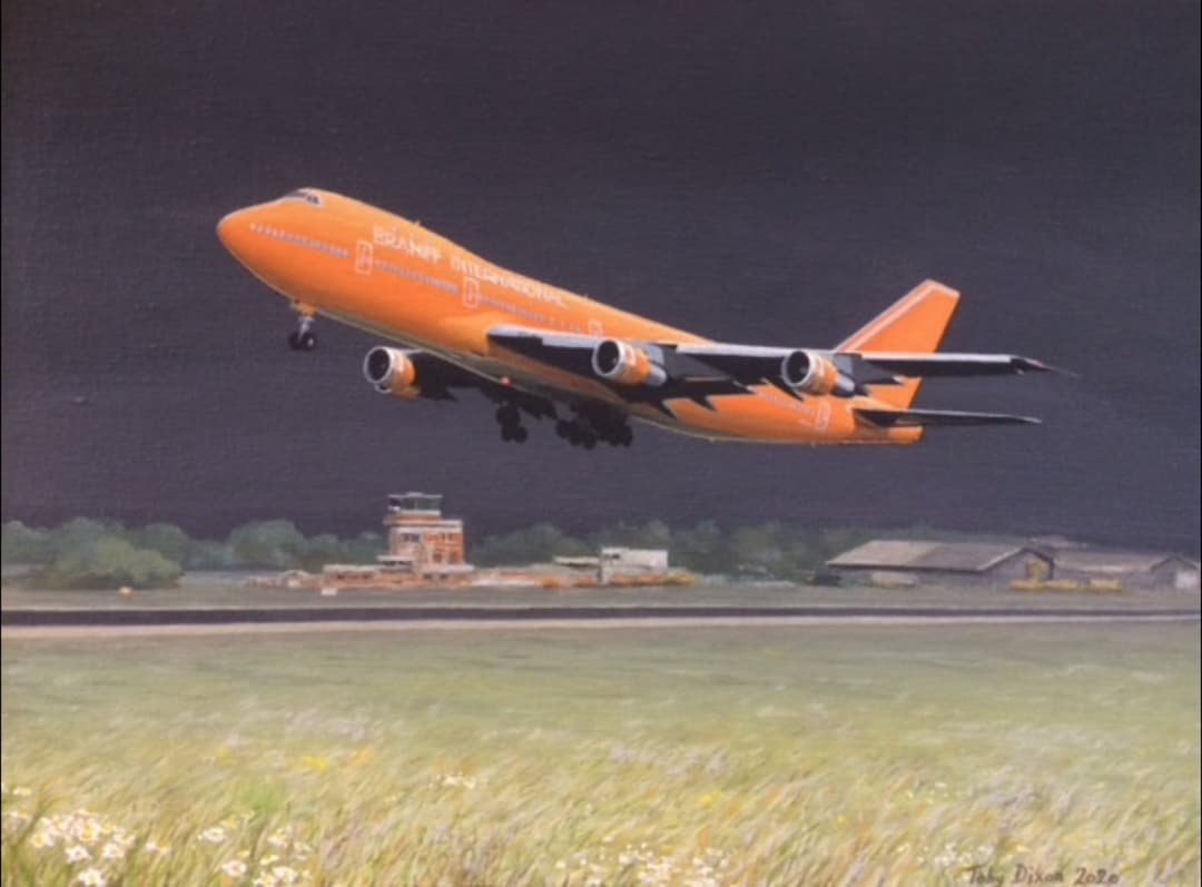PRINT of Braniff Boeing 747 Oil Painting - Etsy