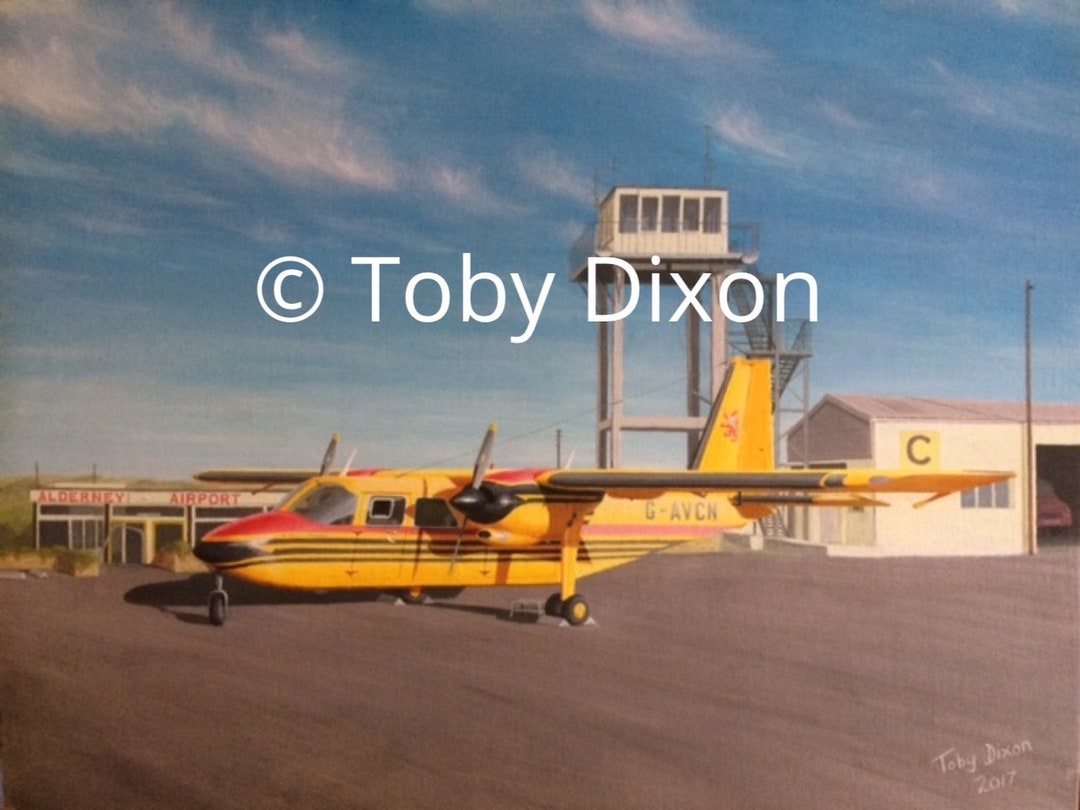PRINT of Aurigny BN-2 Islander G-AVCN Oil Painting - Etsy