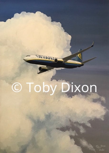 PRINT of Ryanair Boeing 737-800 Oil Painting - Etsy