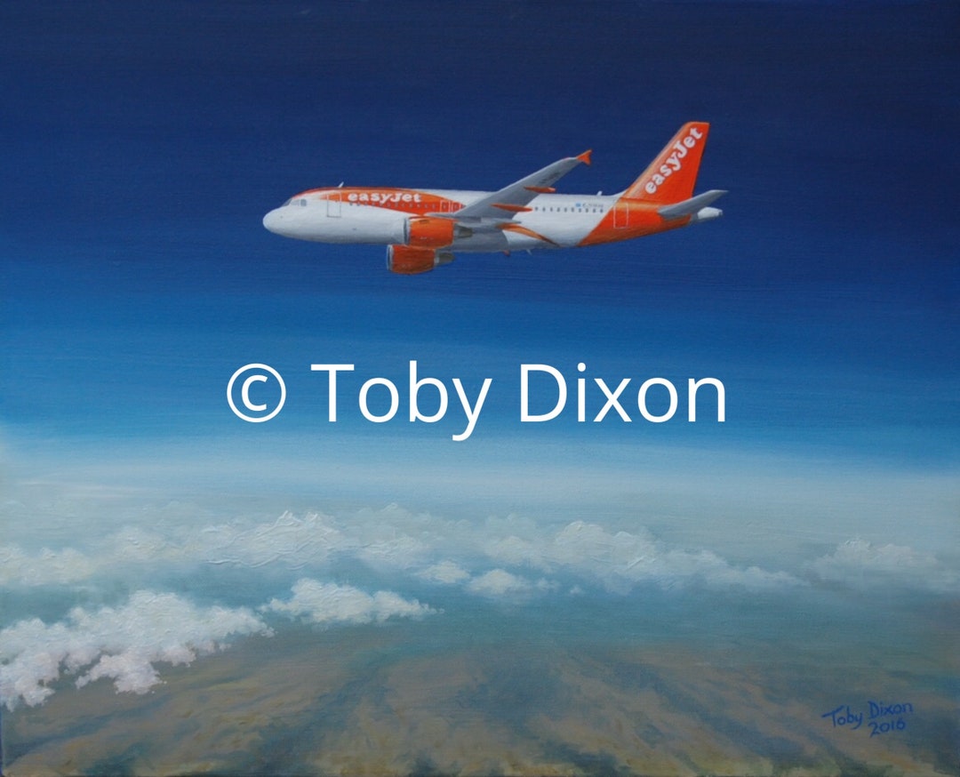 Print of Easyjet A319 Cruising Oil Painting LIMITED EDITION PRINT - Etsy