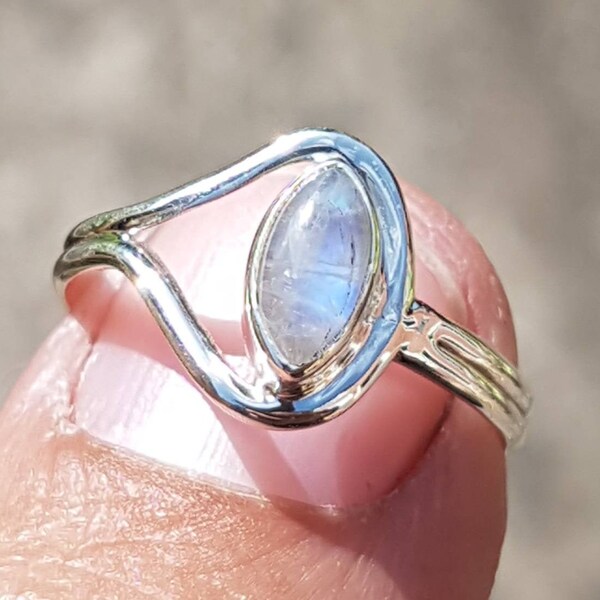 Moonstone Ring - Etsy