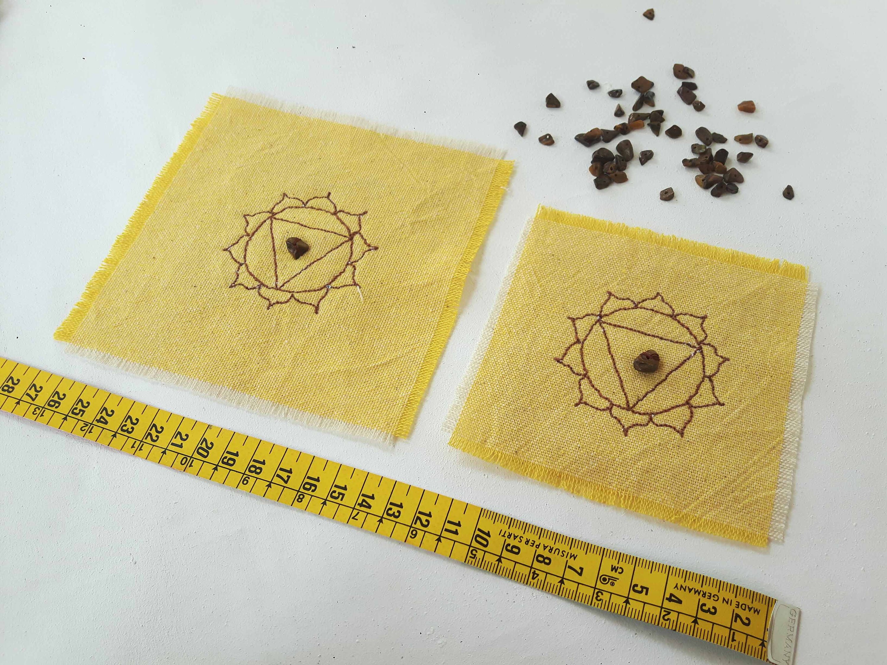 Solar Plexus Chakra Patch: Embroidered With Tiger Eye Gemstone - Chakra ...