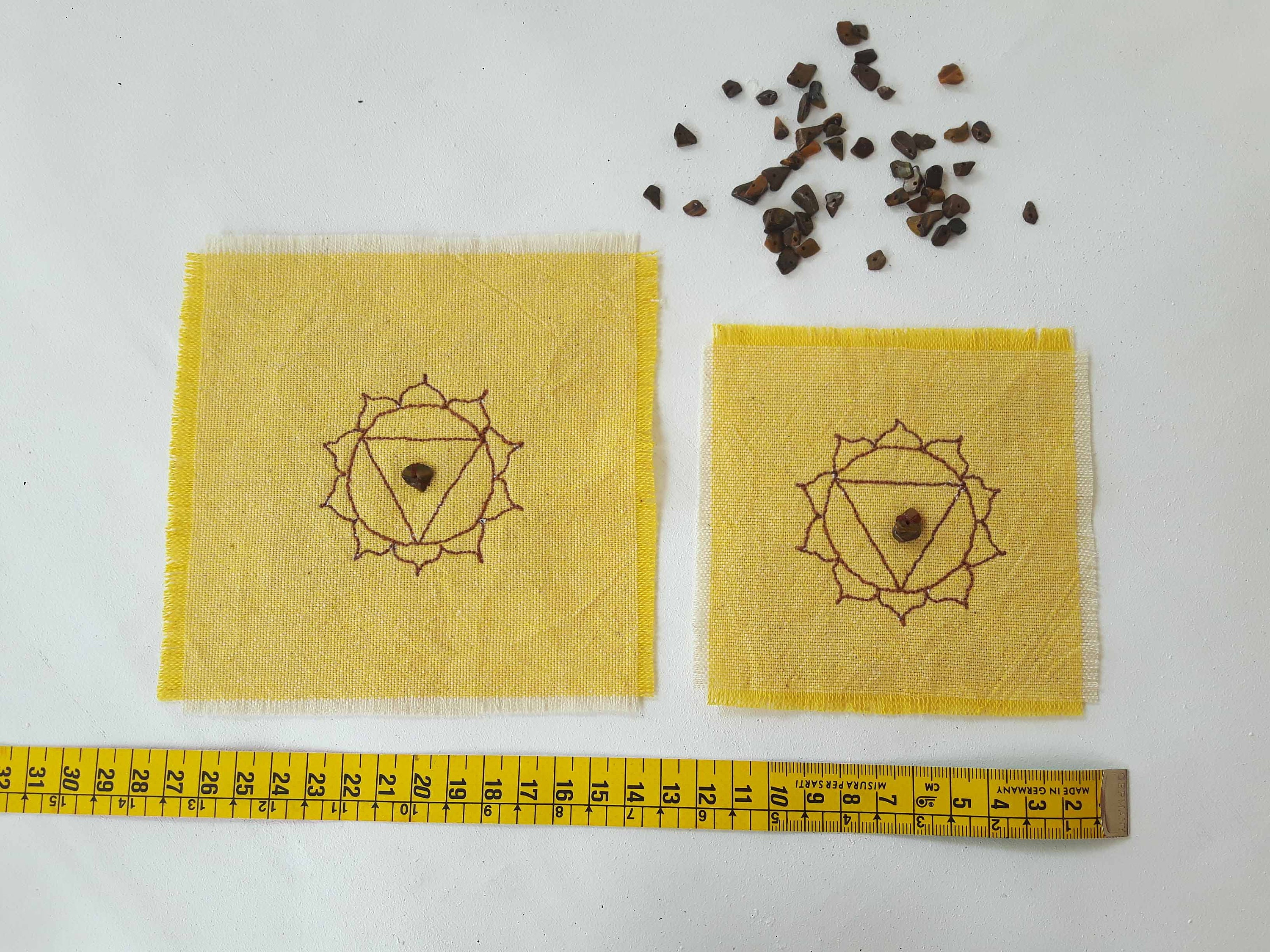 Solar Plexus Chakra Patch: Embroidered With Tiger Eye Gemstone - Chakra ...