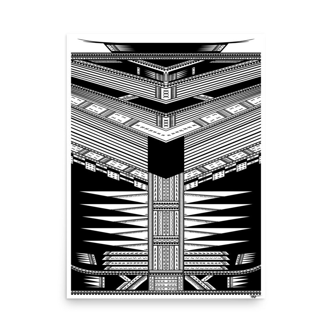 Samoan Tatau Malofie BACK Poster - Etsy Australia