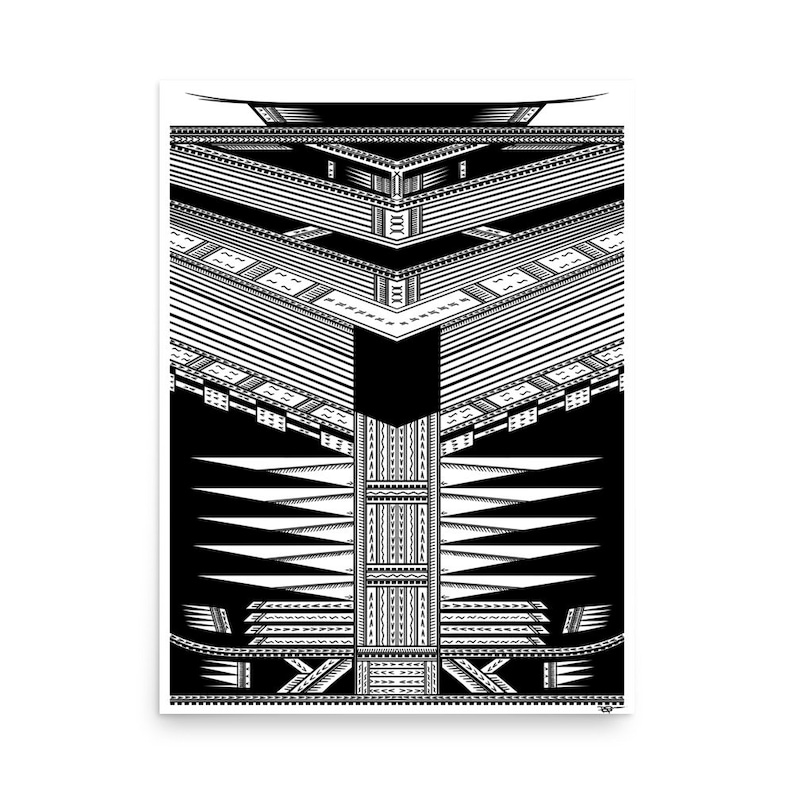 Samoan Tatau Malofie BACK Poster - Etsy