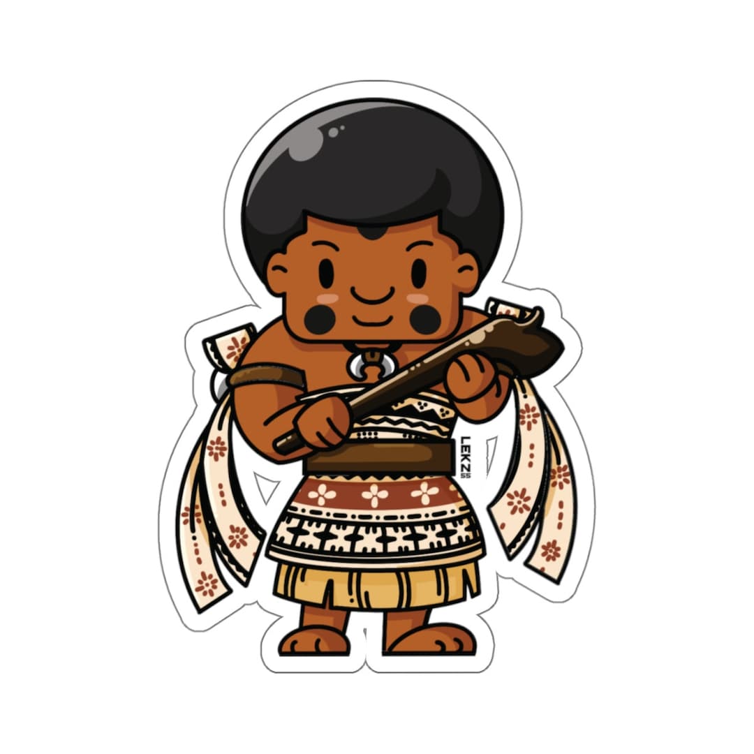 FIJI Boy Samoa Kiss-cut Stickers - Etsy