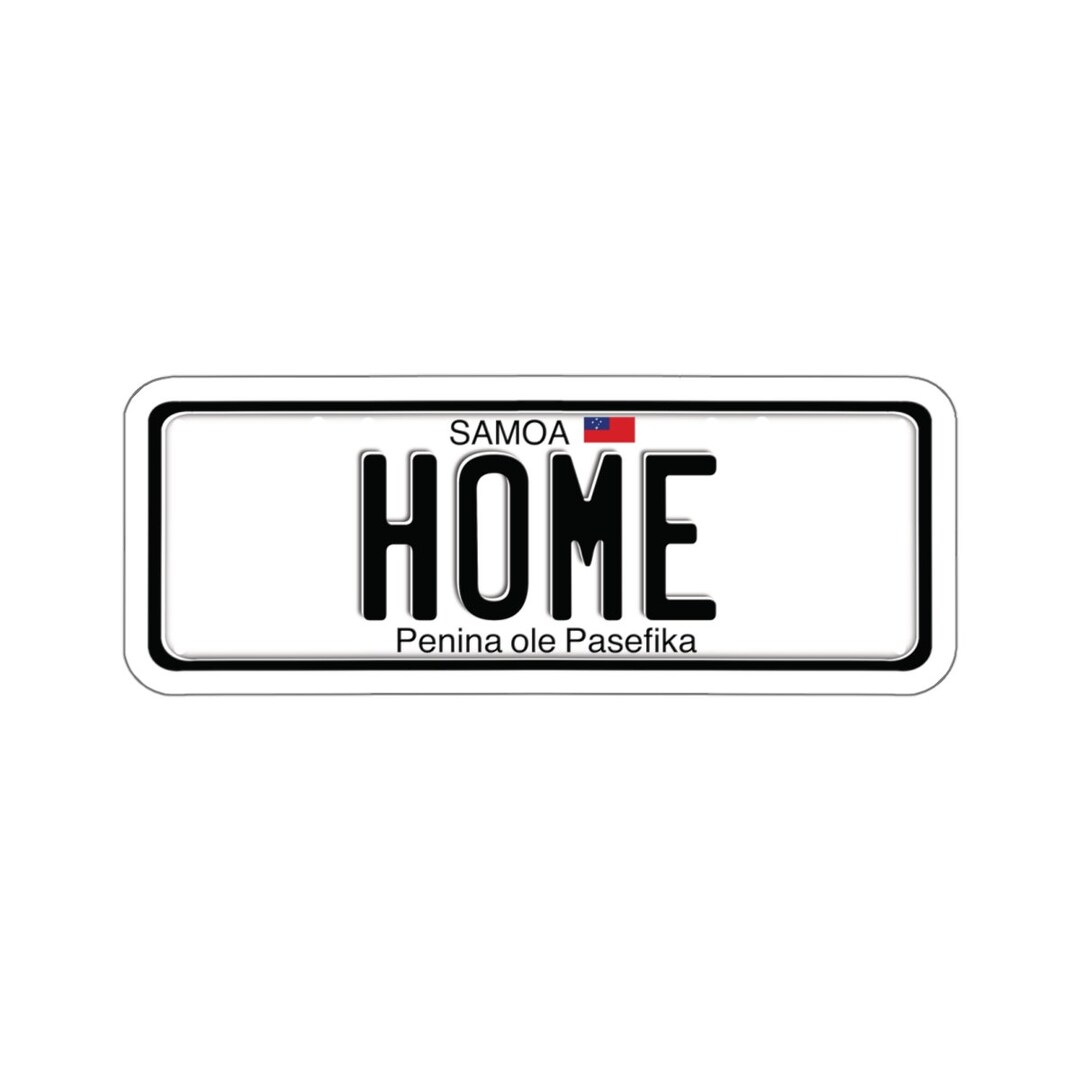 LICENSE PLATE SAMOA Kiss-cut Stickers - Etsy