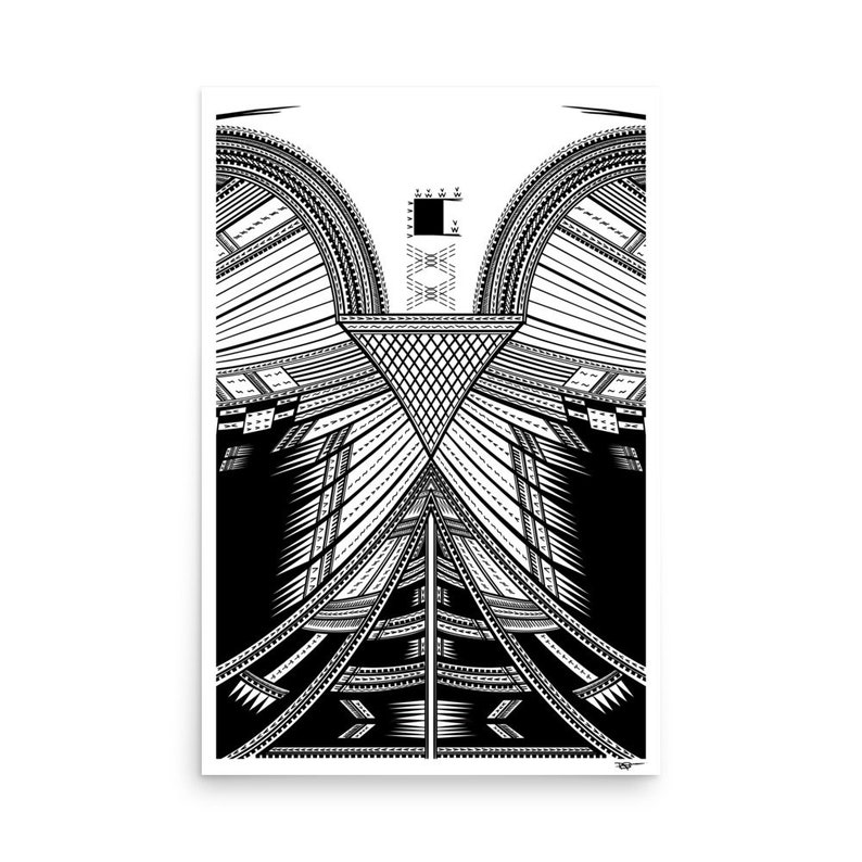 Samoan Tatau Malofie FRONT Poster - Etsy