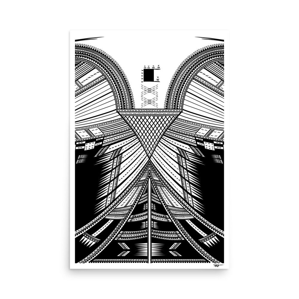 Samoan Tatau Malofie FRONT Poster - Etsy