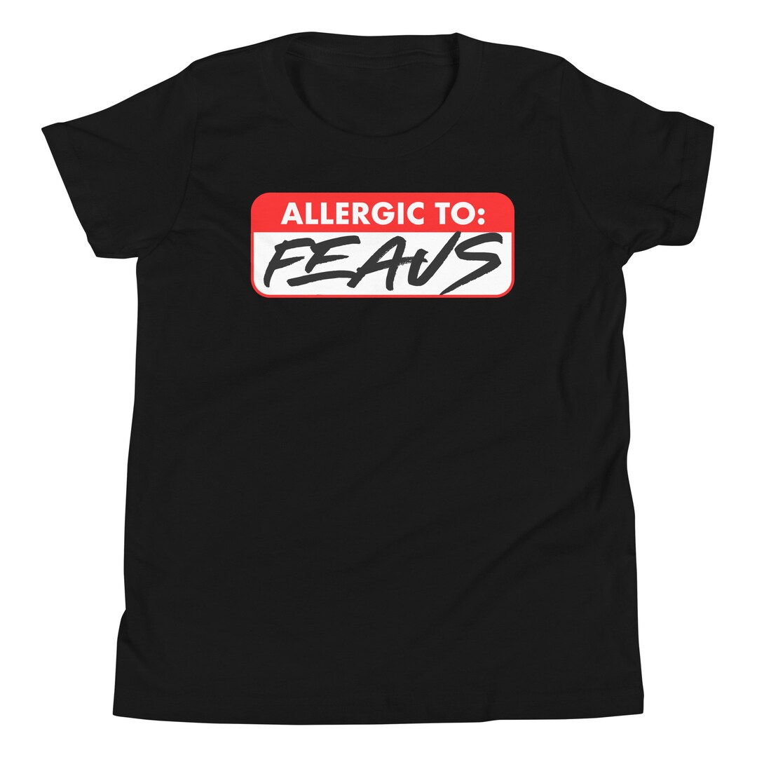 ALLERGIC TO FEAUS Youth Short Sleeve T-shirt - Etsy