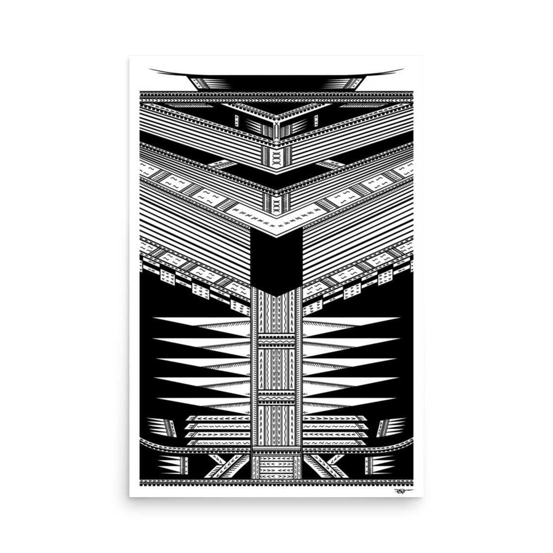 Samoan Tatau Malofie BACK Poster - Etsy