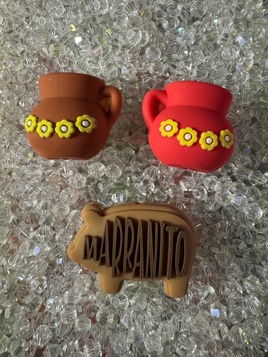 3D Mexican Jarrito/ Marranito Silicone Beads: DIY Crafting - 2 Pack - Etsy