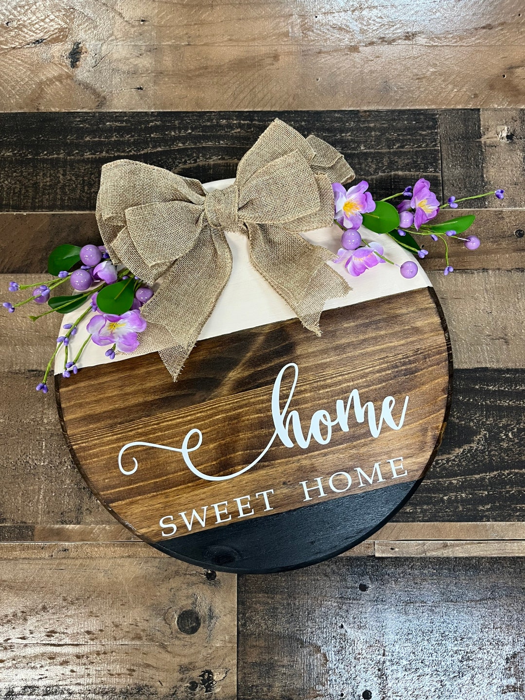 Home Sweet Home Door Round - Etsy