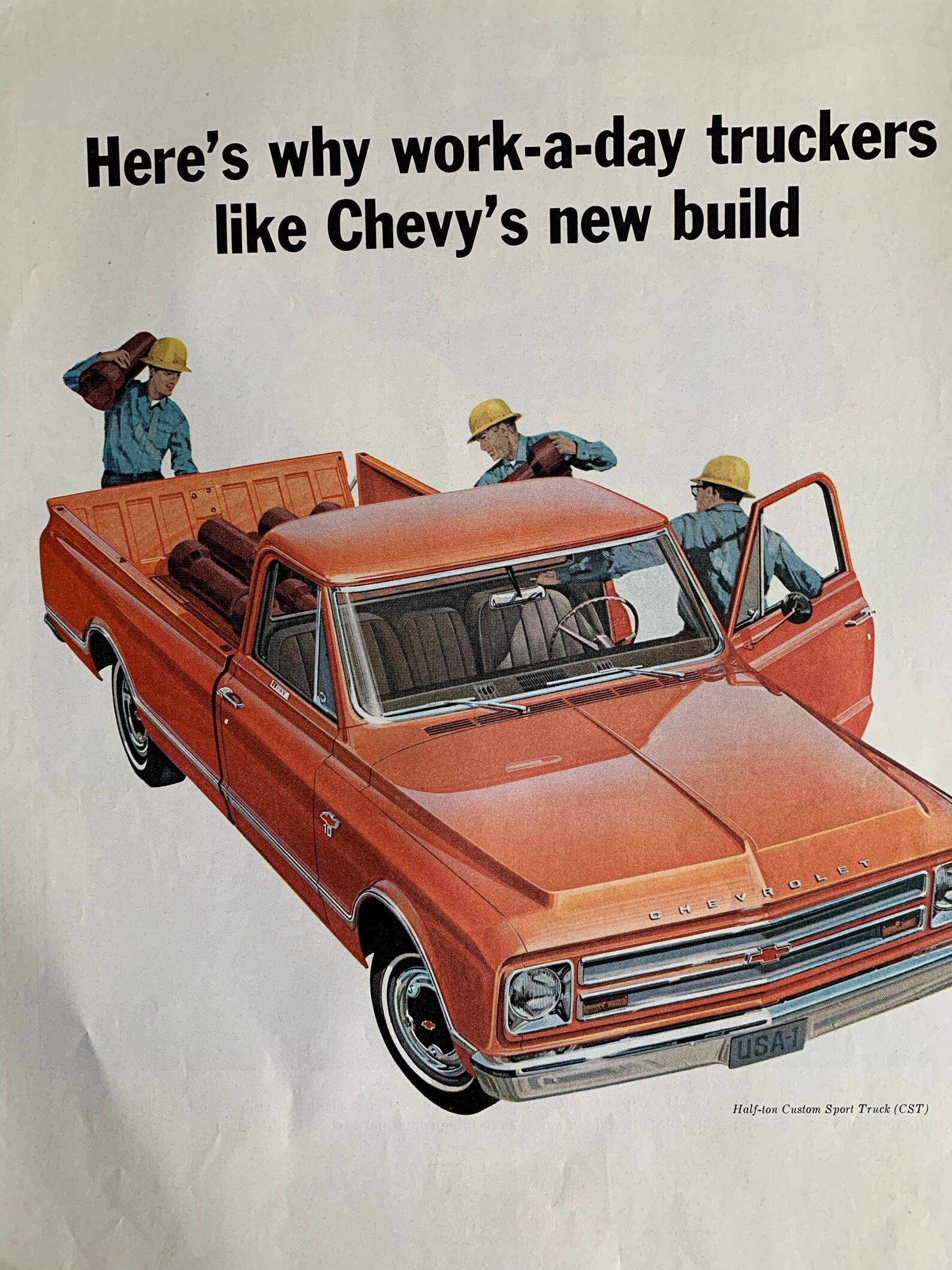 Vintage 1967 Chevrolet Custom Sport Truck Print Advertisement - Etsy