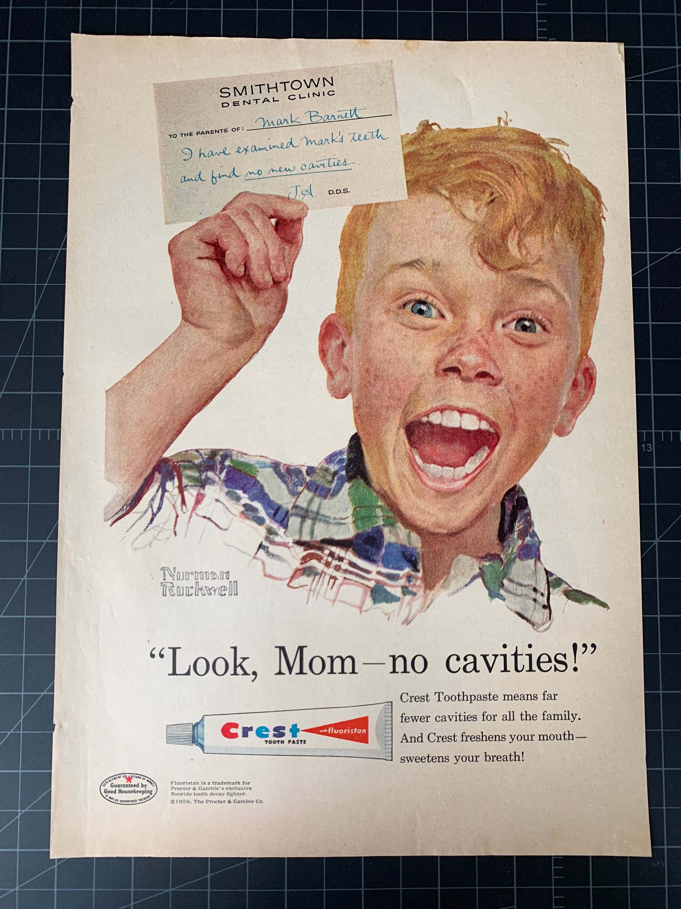 Crest Toothpaste Print Ad