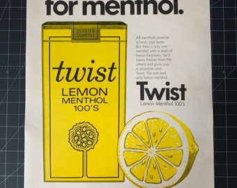 Menthol Cigarette Ad - Etsy