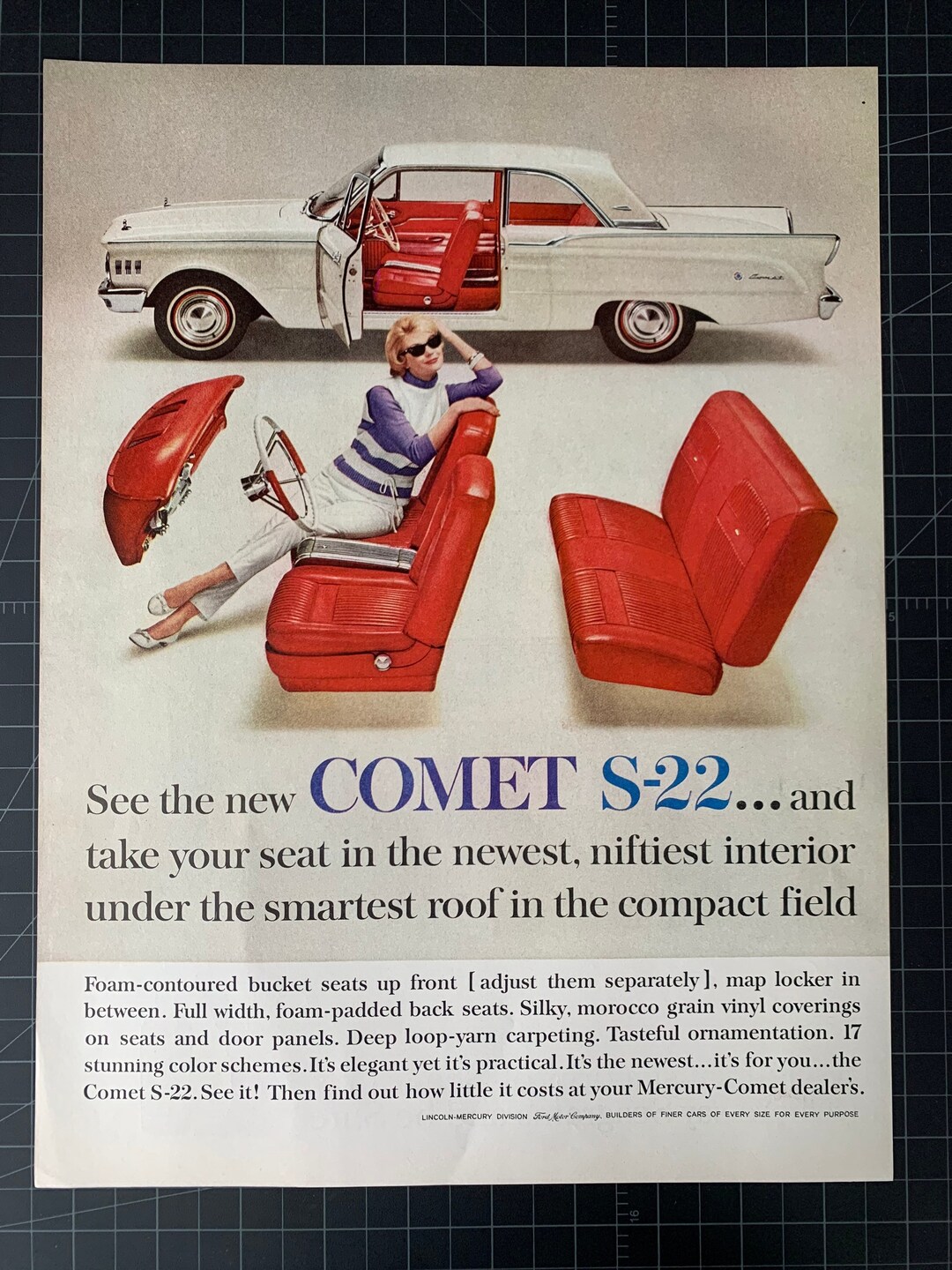 Vintage 1950s Comet S-22 Print Advintage Retro Gift Decor - Etsy