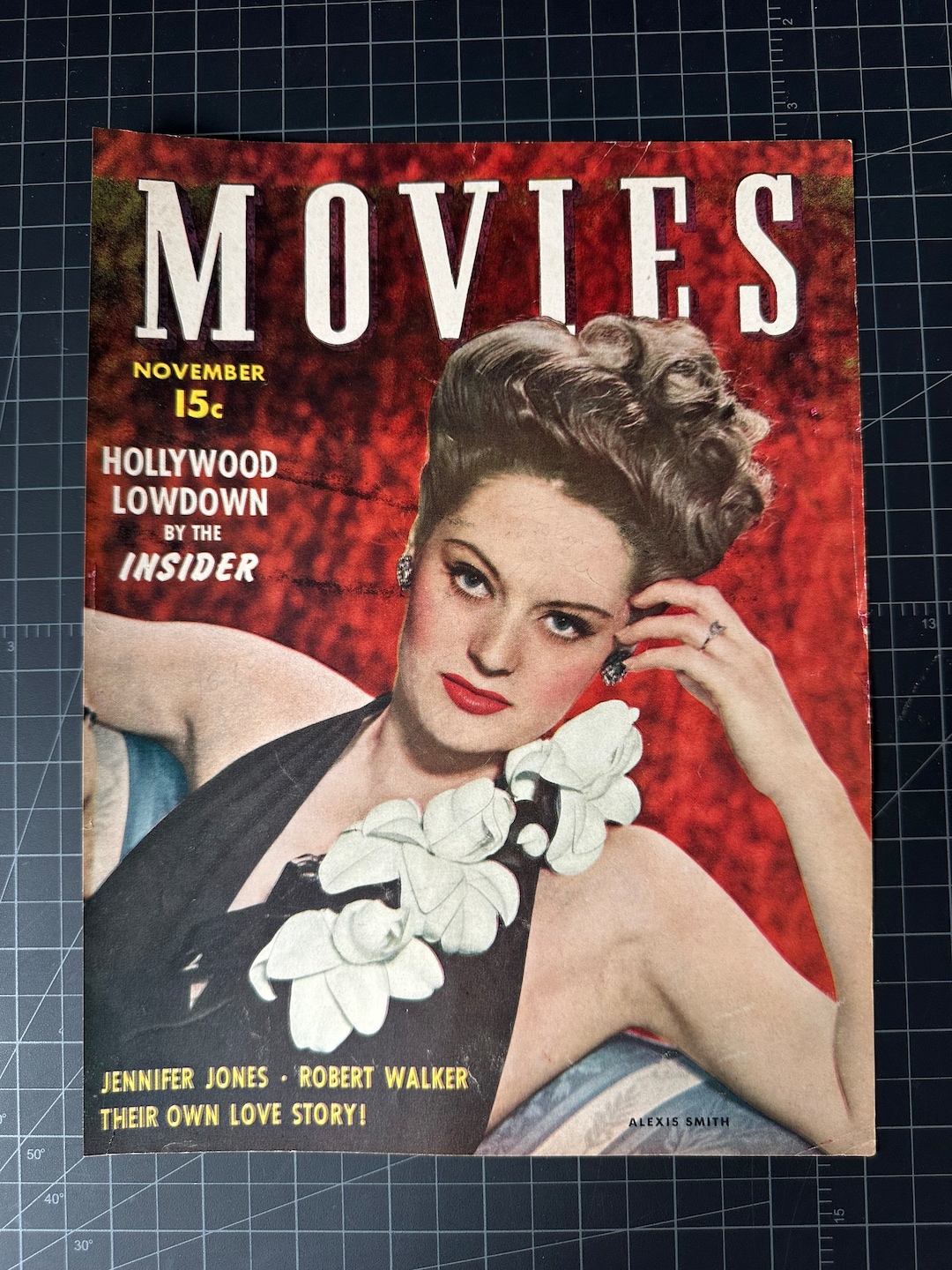 Vintage 1940s Movies Magazine Cover - Alexis Smith - COVER ONLY - Etsy