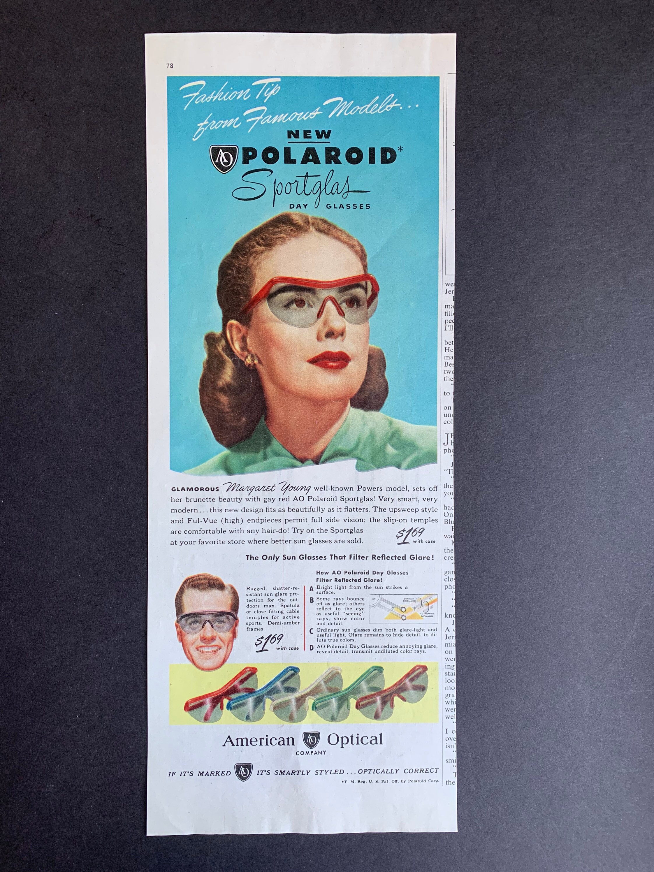 Vintage Sunglasses Ad