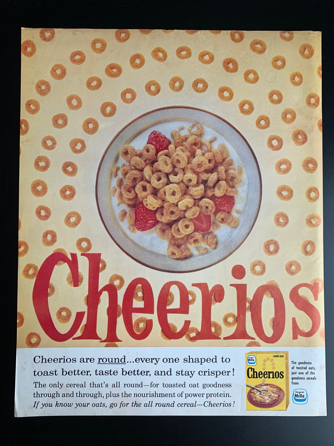 Vintage 1960 Cheerios Print Ad - Etsy
