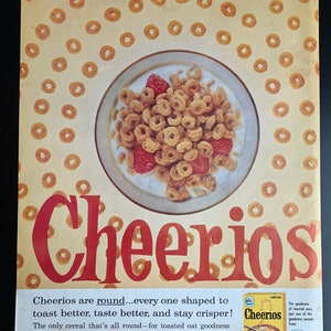 Vintage 1960 Cheerios Print Ad - Etsy