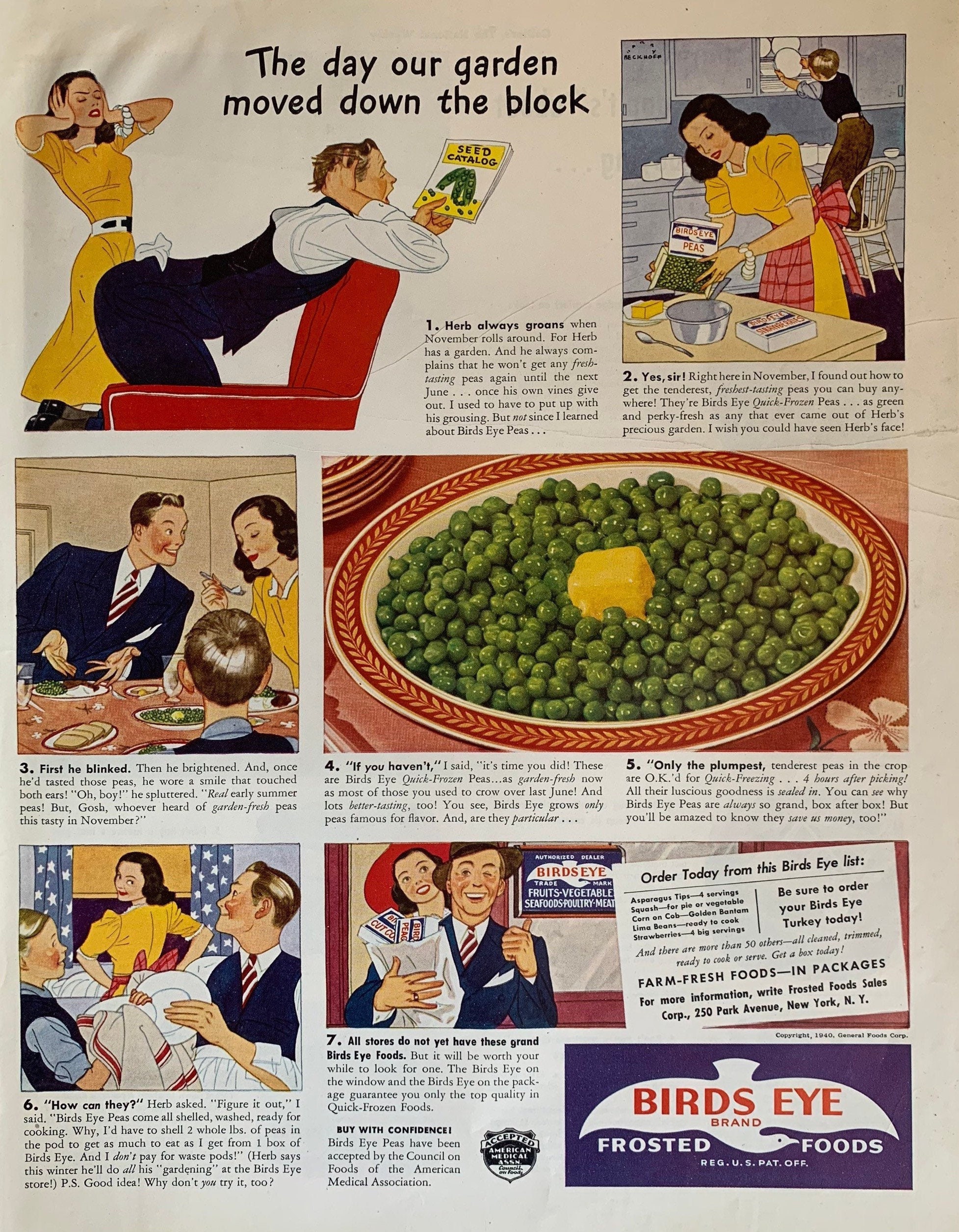 First Frozen Food Ad