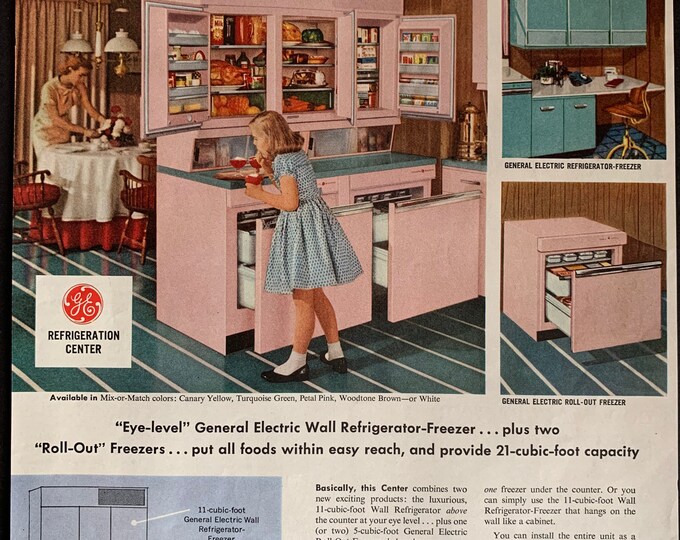 Vintage 1960s General Electric Kitchen Appliances Ad - Etsy