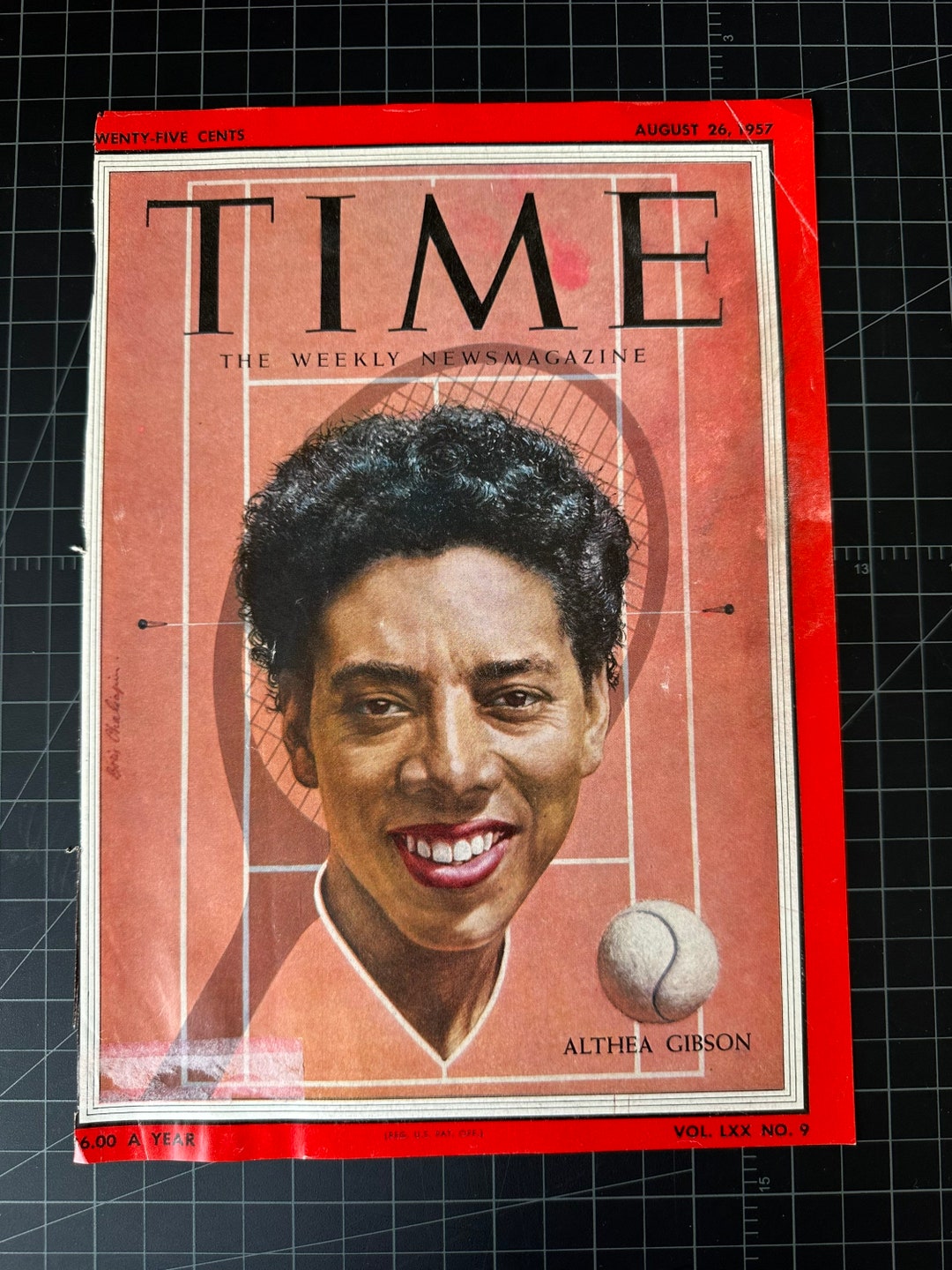 Rare Vintage 1957 Time Magazine Cover Athena Gibson - Etsy