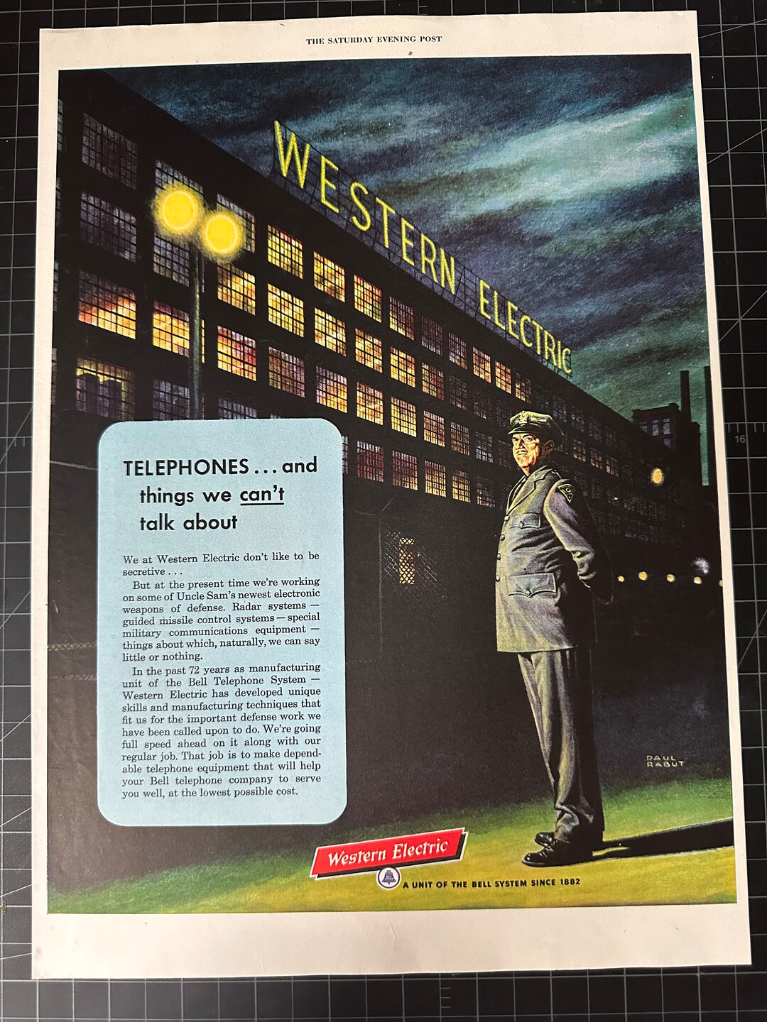 Vintage 1954 Western Electric Original Print Ad - Etsy