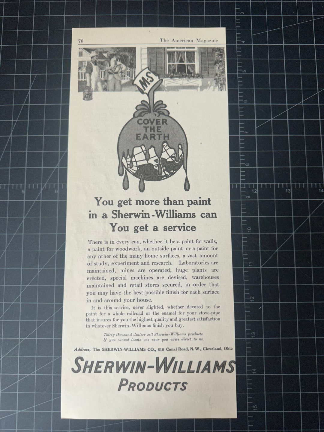Antique 1918 Sherwin-williams Paint Print Advertisement - Etsy