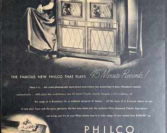 Philco Record Player - Etsy