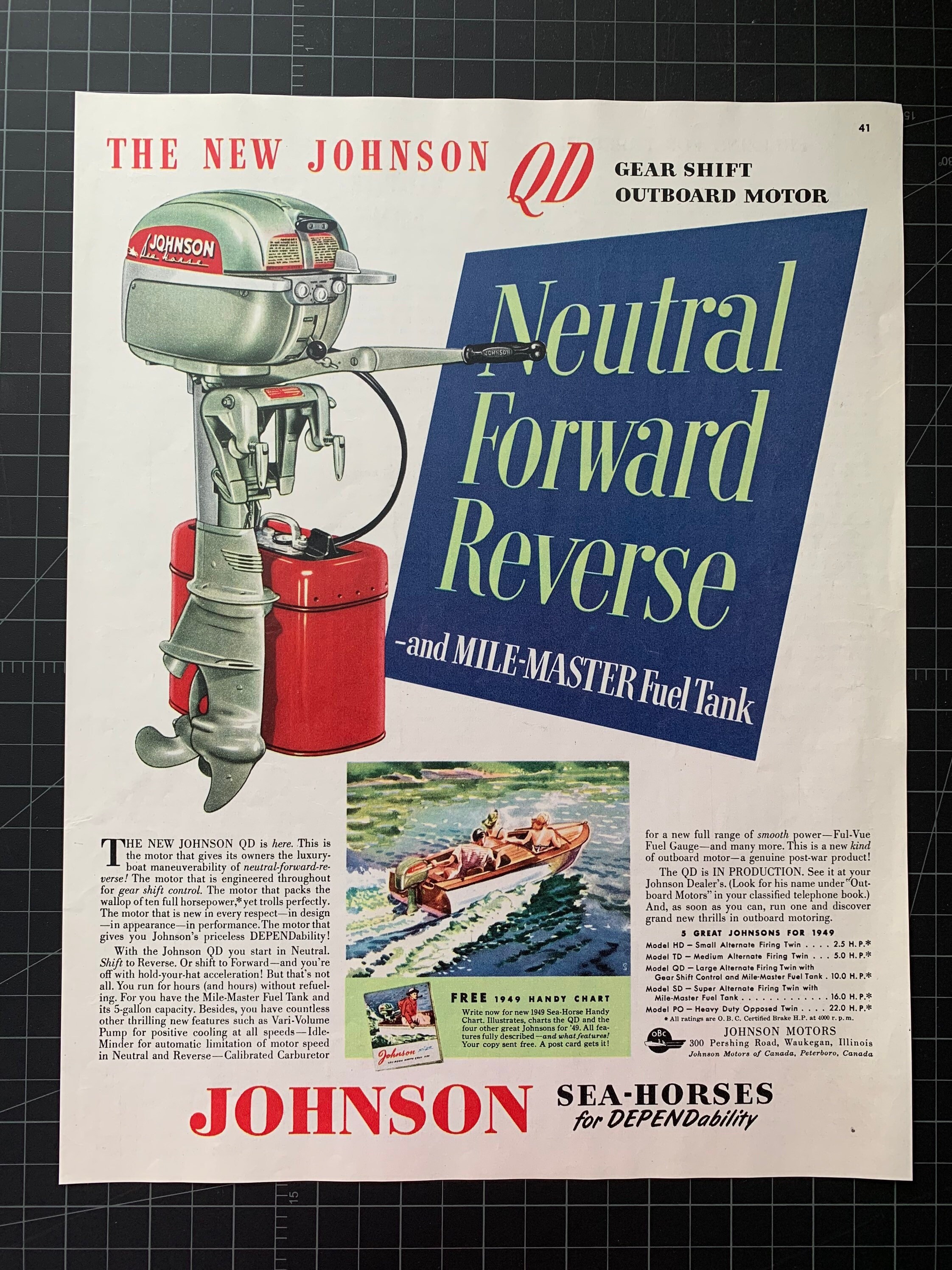 Vintage Johnson Outboard
